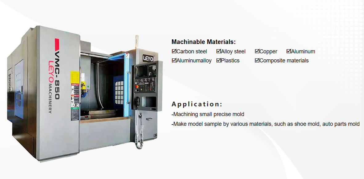 LEYO VMC850 3/4/5 Axis Cnc Vertical Machining Center - Buy vertical machining center, CNC ...